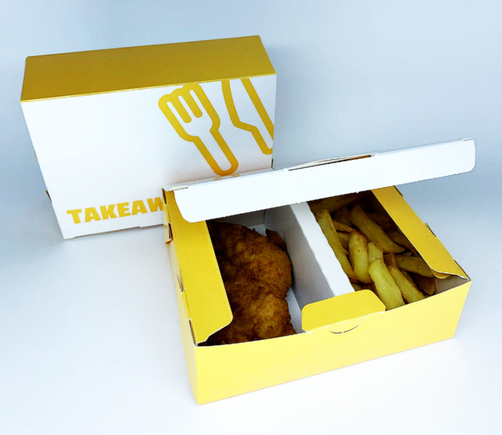 Caixa Box Comida Delivery com Divisória
